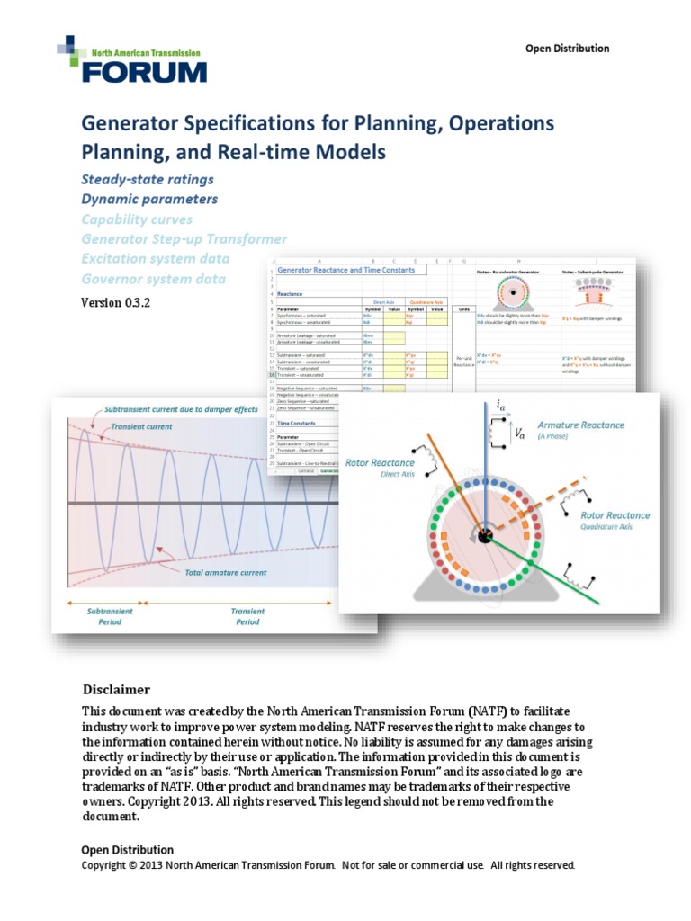 Natf Reference Document Generator Specifications Open | PDF | Electric ...