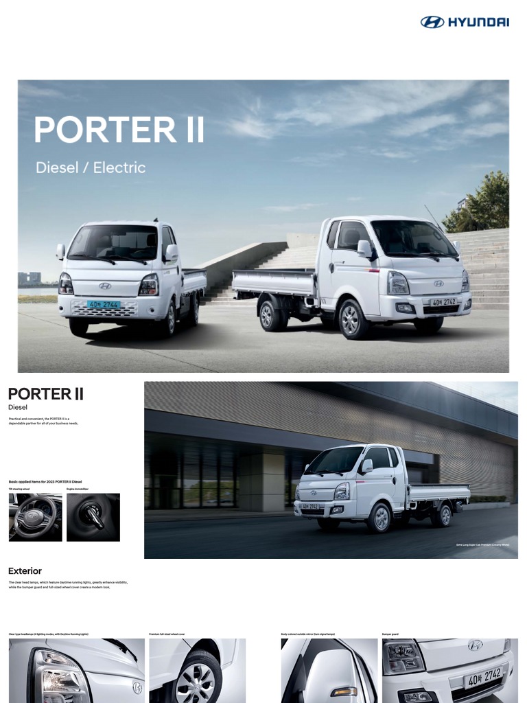 Hyundai Porter II Specifications Overview | PDF | Truck | Fuel Economy ...