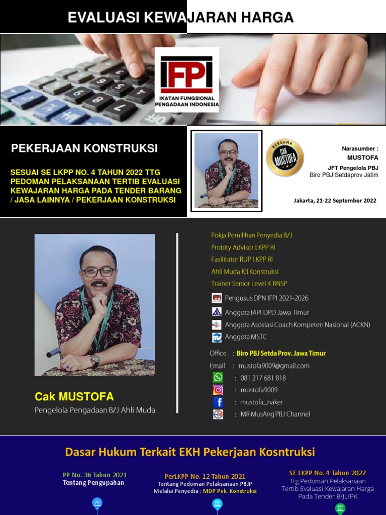 EKH - Pek Konstruksi - LPP IFPI - Mustofa | PDF