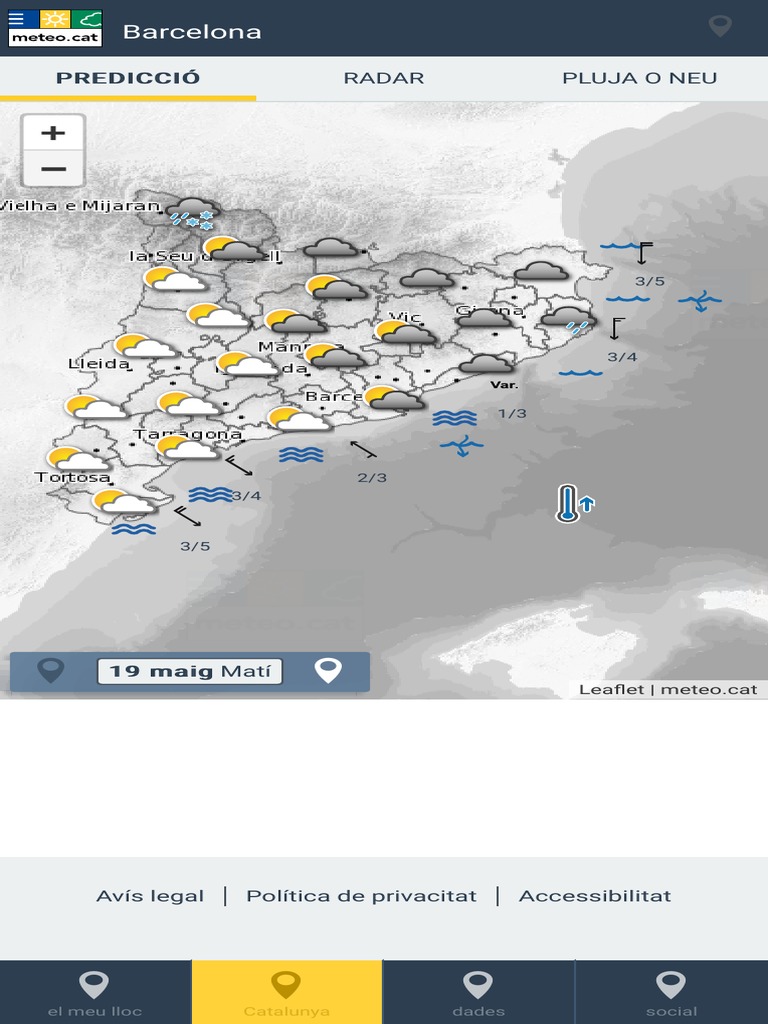 Predicció Meteorològica General de Catalunya Meteocat 3 | PDF