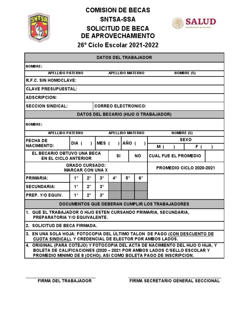 Solicitud Aprov. 26Â° Ciclo | PDF