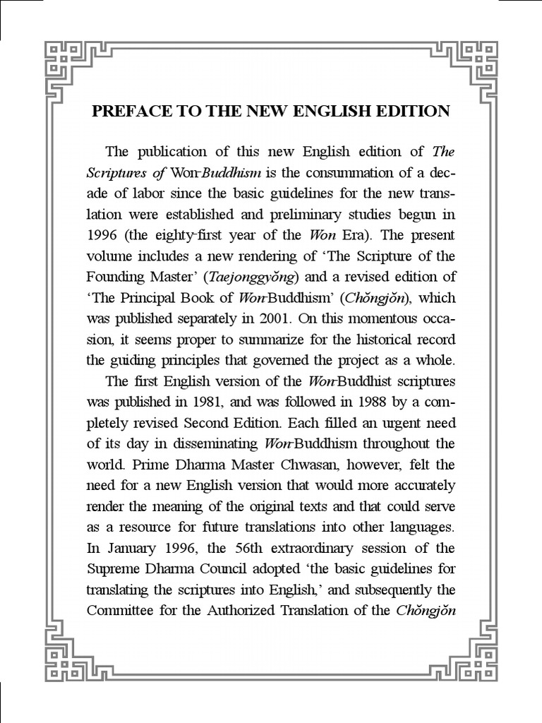 The Scriptures of Won-Buddhism | PDF