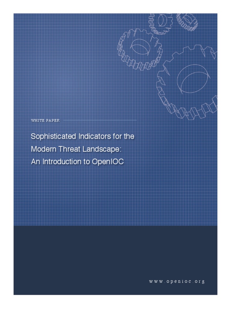 An_Introduction_to_OpenIOC | PDF | Xml | Information