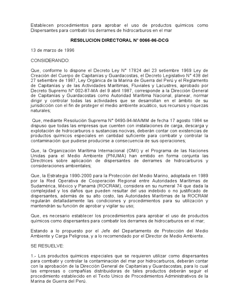 R-D 066-96 Dispersante | PDF