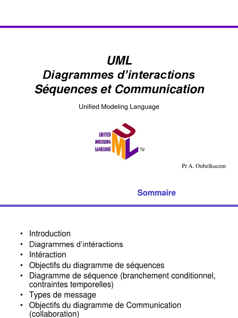 UML2-Diagramme Séquences Communication | PDF | Langage de Modélisation ...
