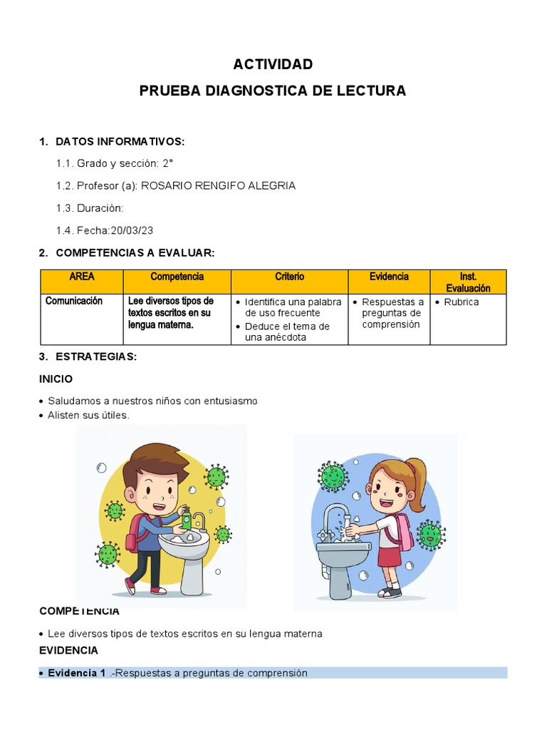2° GRADO DIA 20-Lect | PDF | Evaluación | Aprendizaje
