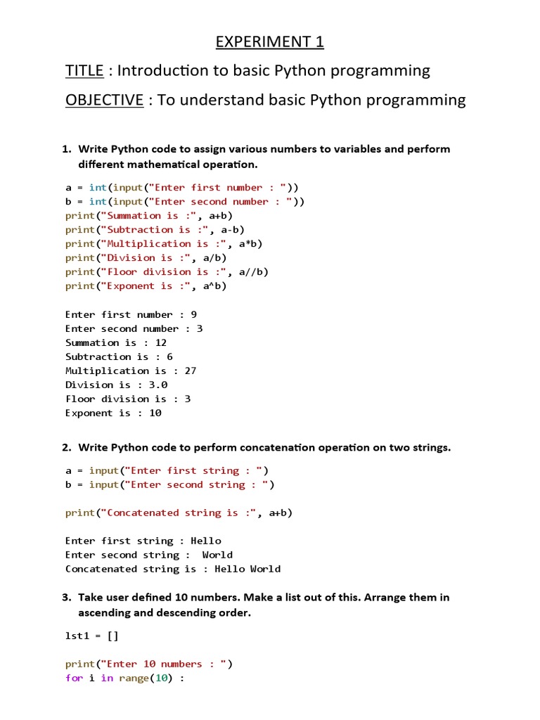 Experiment | Download Free PDF | Division (Mathematics) | Mathematics