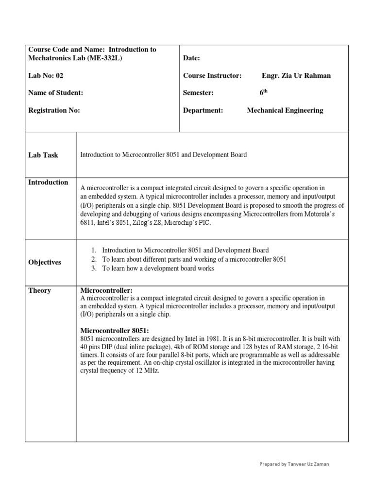 Lab Task 02 (Introduction To Microcontroller 8051) | PDF | Computers
