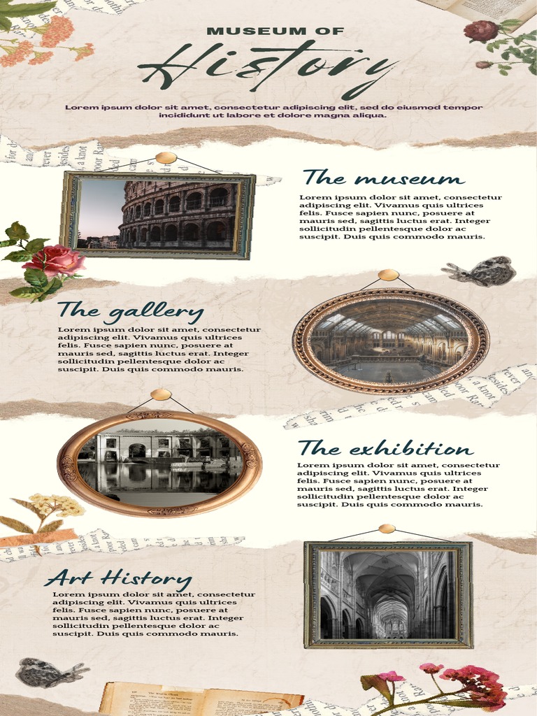 Brown Scrapbook Museum of History Infographic | PDF