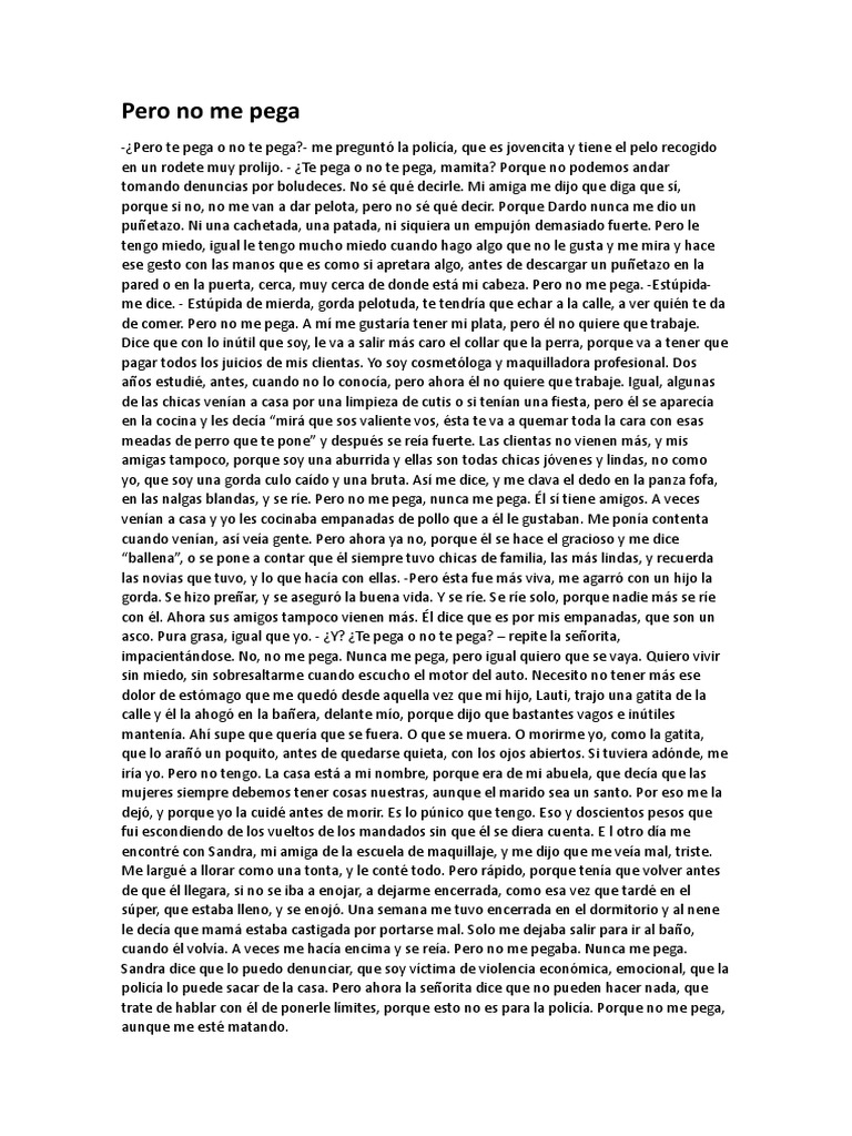 PLNG 3°C 22-09 ESI Pero no me pega.docx | PDF | Propaganda