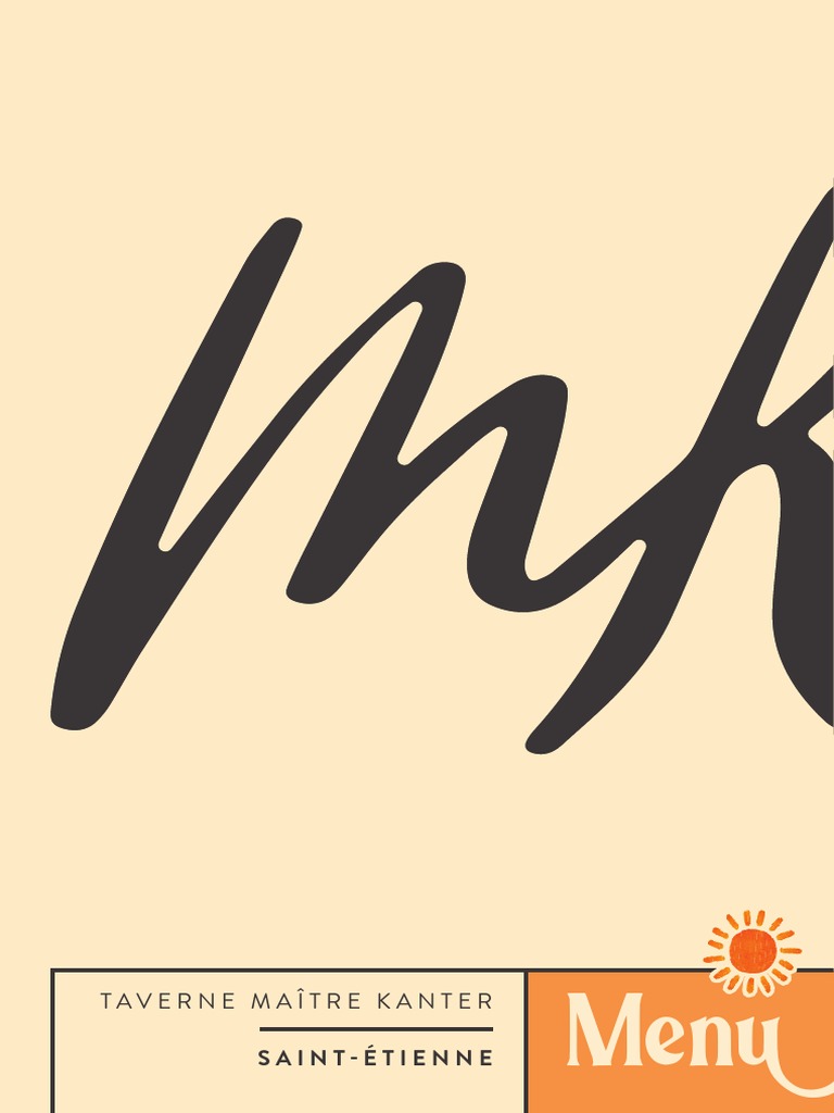 Maitre Kanter Menu Ete | PDF | sauce | Hamburgers