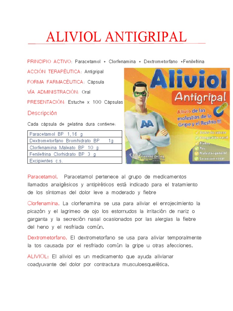 Aliviol Antigripal | PDF | Salud y bienestar
