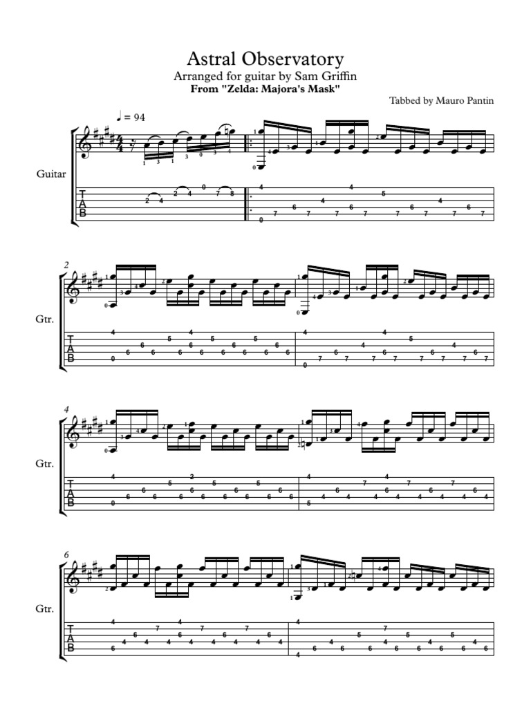 Zelda Majora's Mask - Astral Observatory | PDF