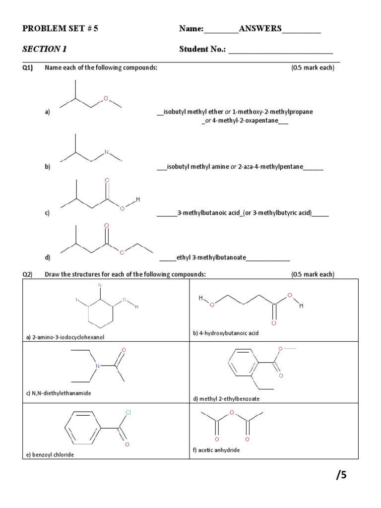 Problem Set 5 Section 1 Answers Pdf