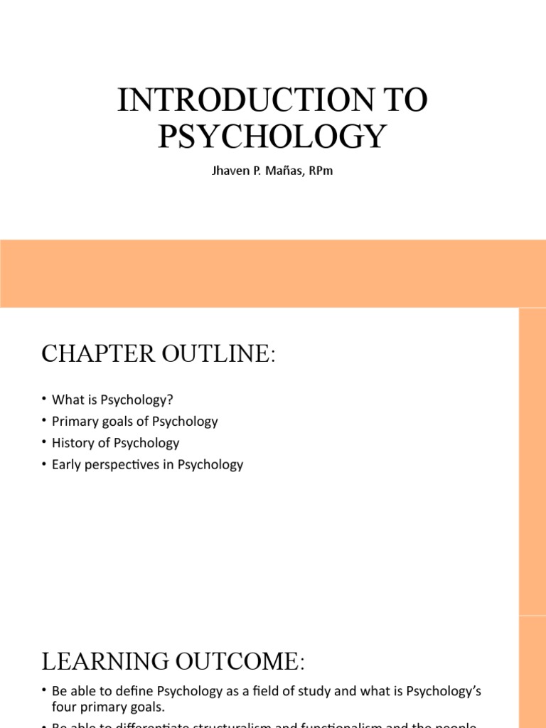 INTRODUCTION TO PSYCHOLOGY. Demo | PDF | Science & Mathematics