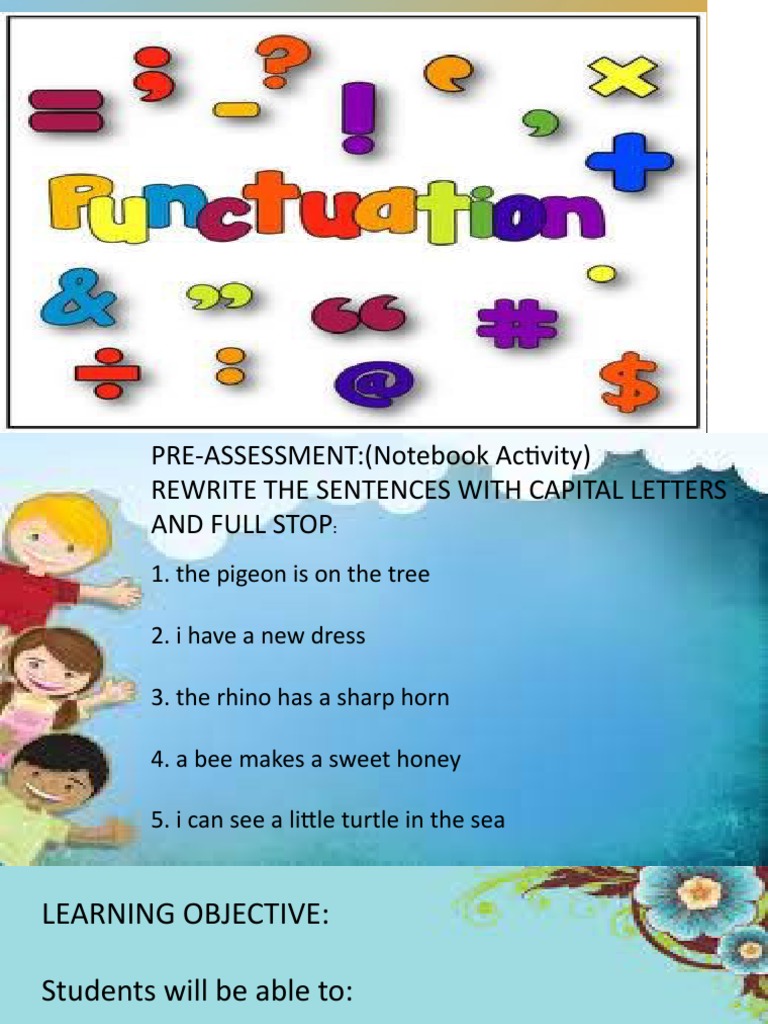 Punctuation PPT Grade 1 | PDF