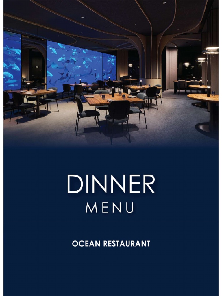 Ocean Dinner Menu | PDF
