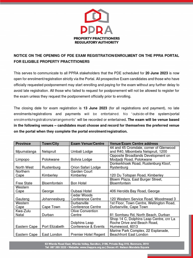 The Professional Designation Examination For 20 June 2023 Is Now Open ...