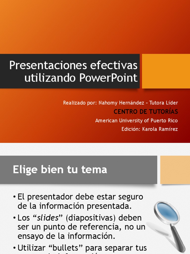 Algunas Pautas - para La Presentación | PDF | Informática