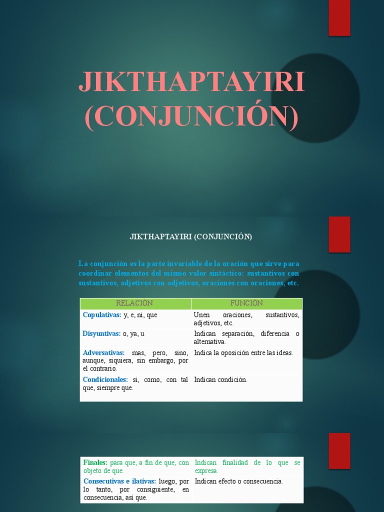 Jikthaptayiri (Conjunción) | PDF