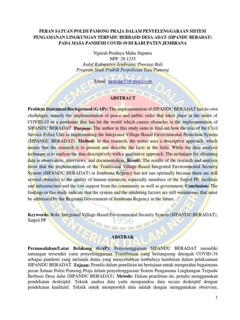 H3 20 Ngurah Pradnya Maha Suputra - Ringkasan Skripsi | PDF