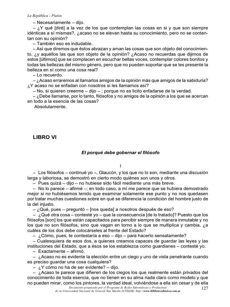 Libro 6 - Platón | PDF
