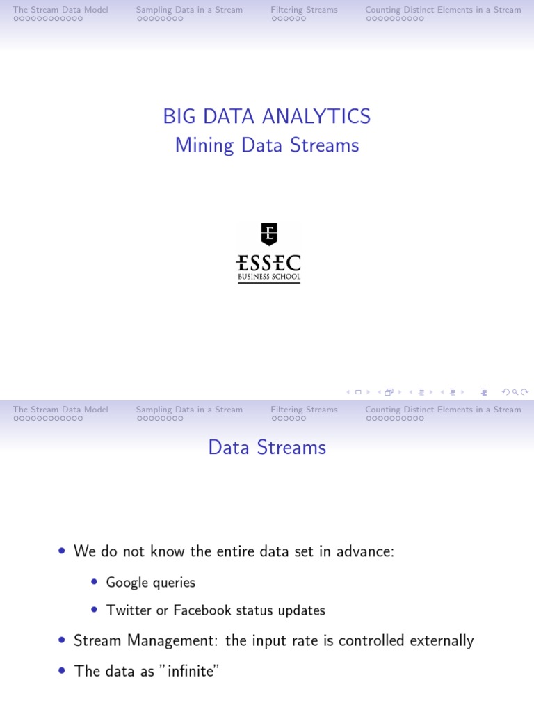 3 Mining Data Streams S3 Pdf