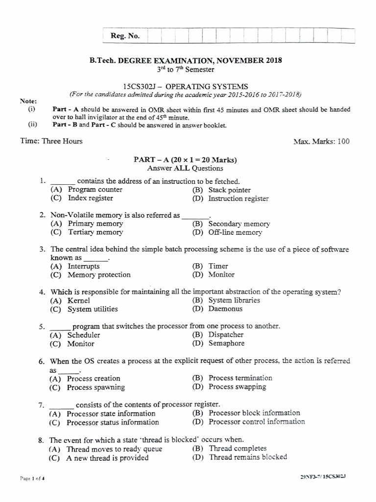 Operating Systems 1 | PDF | Scheduling (Computing) | Process (Computing)