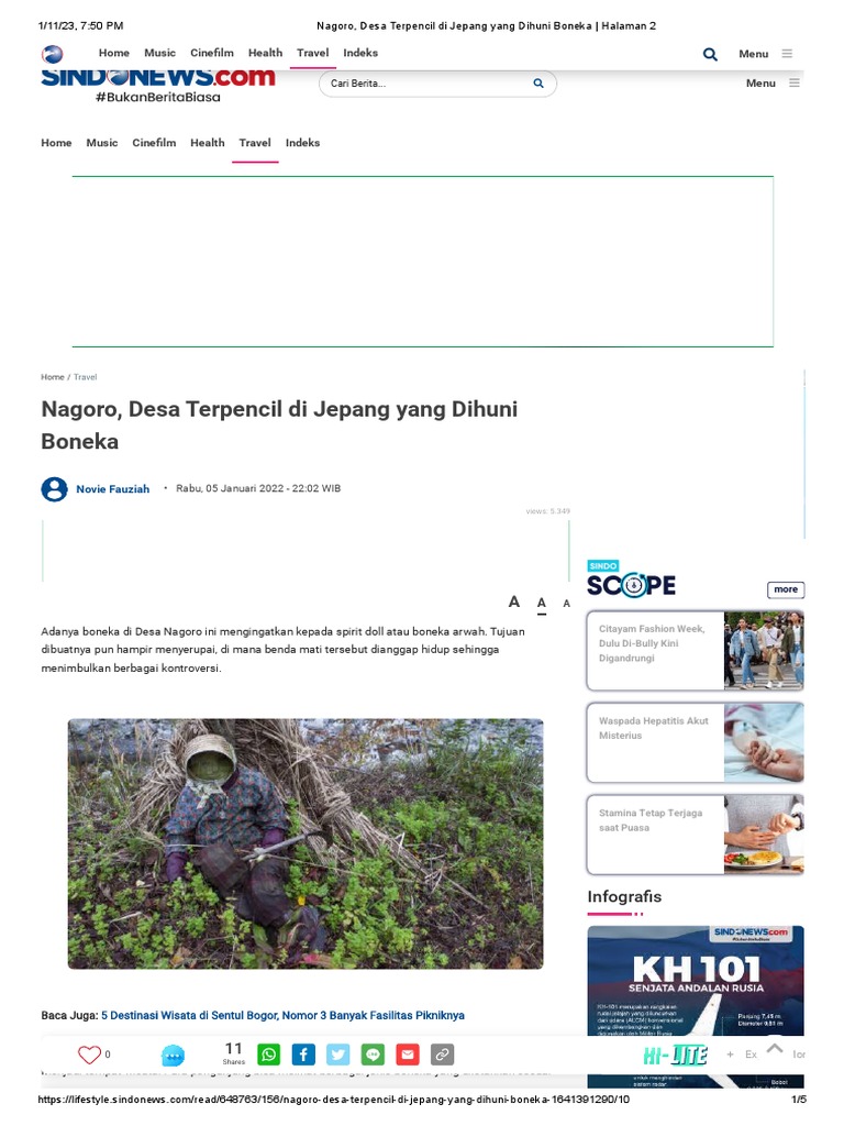 "Nagoro: Desa Boneka di Jepang" | PDF