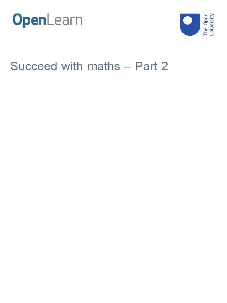 Succeed With Maths Part 2 Printable | PDF | Measurement | International System Of Units