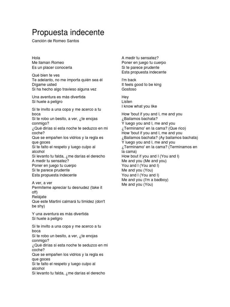 Propuesta Indecente | PDF