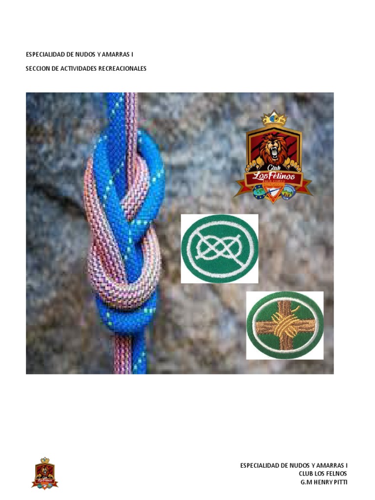 Especialidad de Nudos y Amarras I-6 | PDF