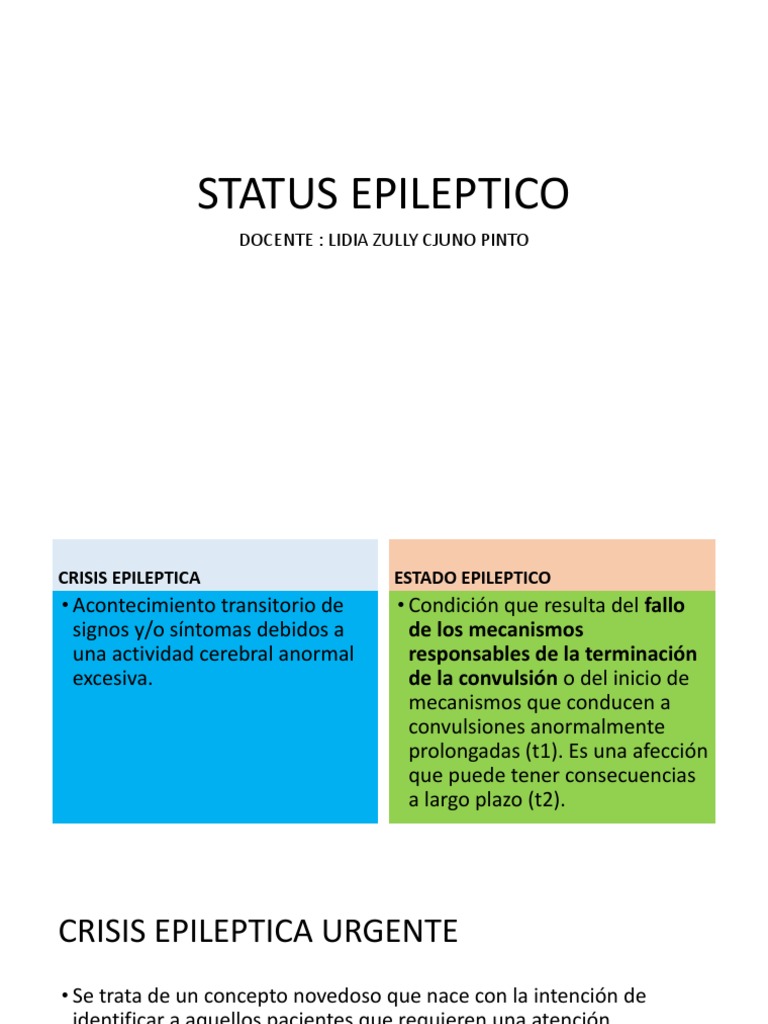 10.status Epileptico | PDF | Epilepsia | Sistema nervioso