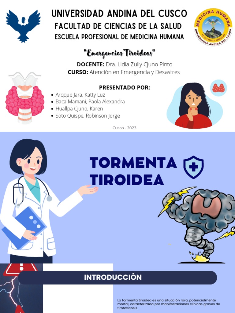 Manejo de la Tormenta Tiroidea | PDF | Hormona estimulante de la ...