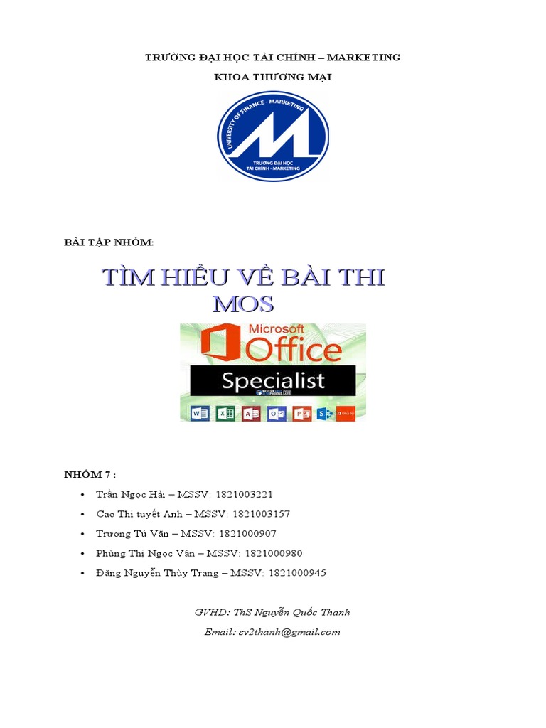 Bản sao của Báo cáo MOS 1 | PDF