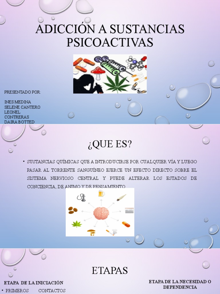 Adicción A Sustancias Psicoactivas | PDF | Drogas | Las emociones