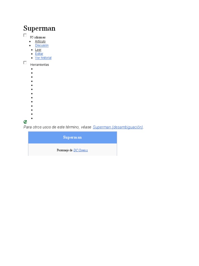 Superman | PDF | Superhombre | Cómics
