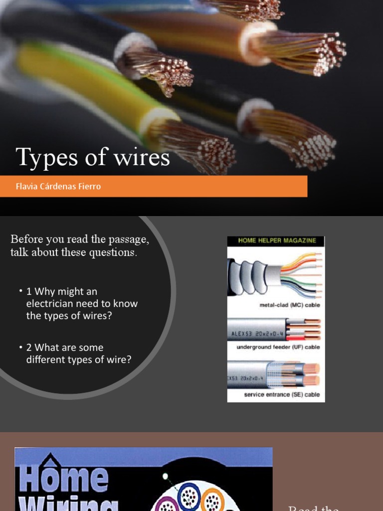 Types of Electrical Wires Explained | PDF | Technology & Engineering