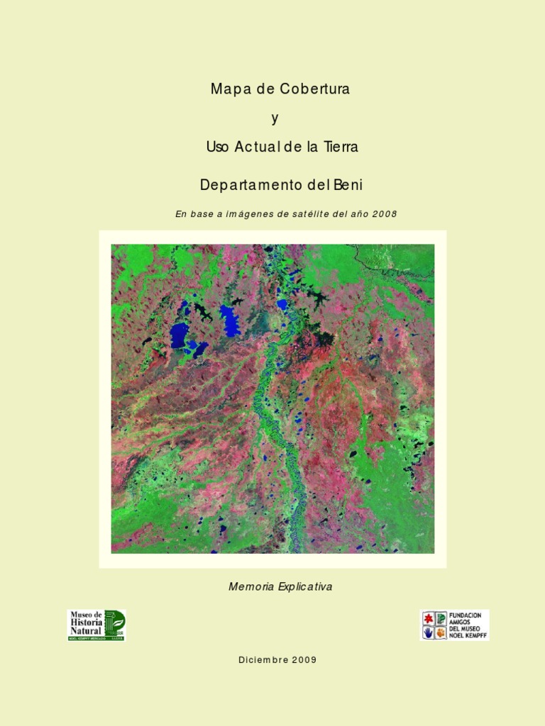 Mapa de Cobertura y Uso Actual de La Tierra Departamento Del Beni ...