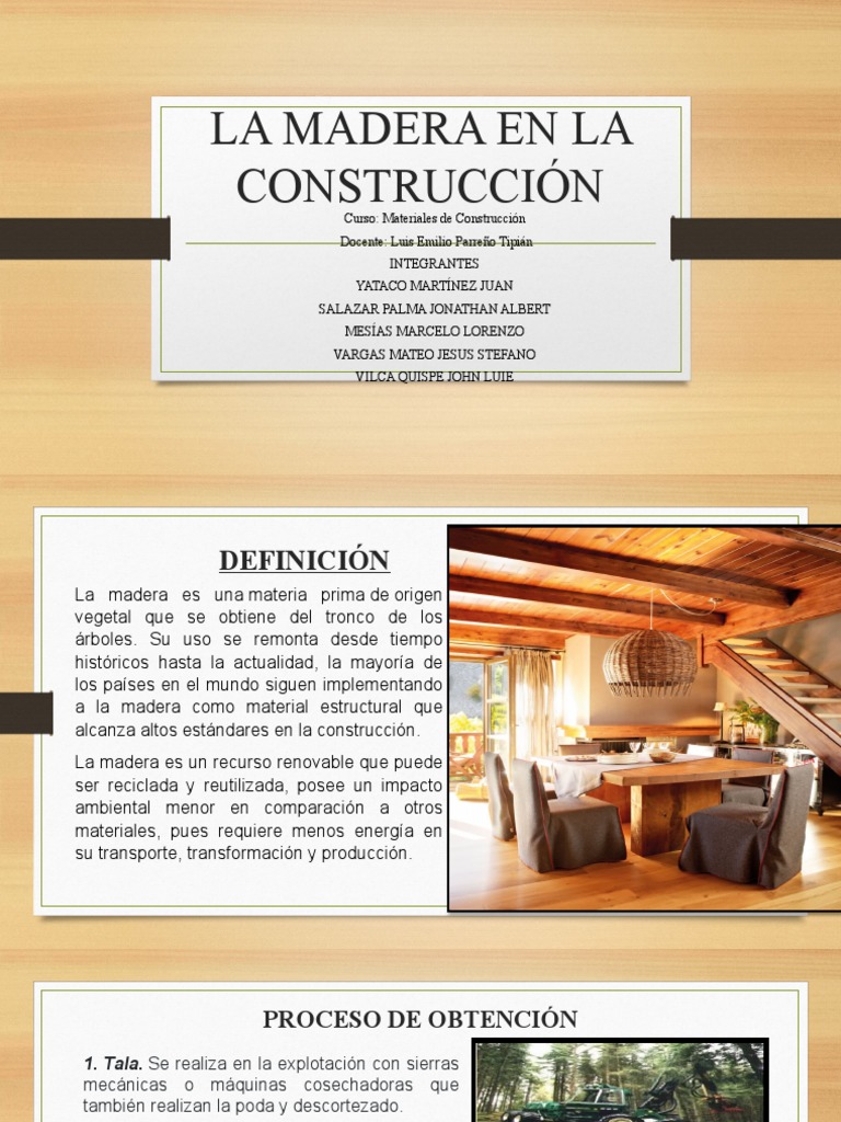 La Madera | PDF | Madera | Materiales