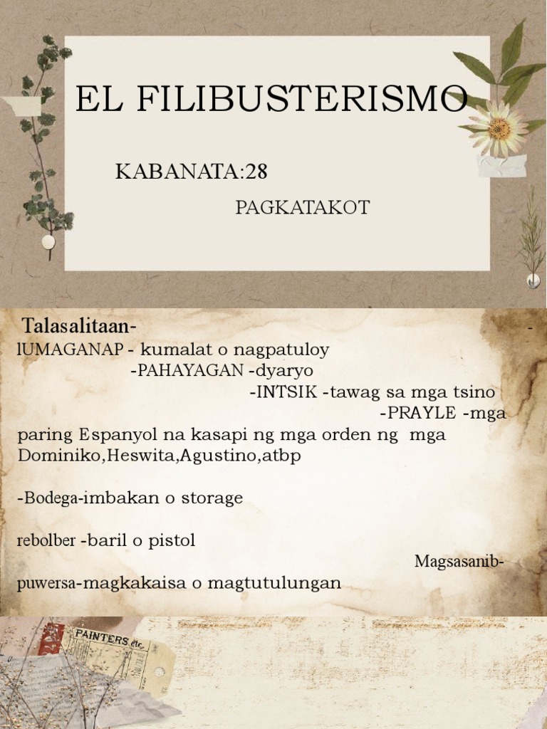Kabanata 28 El Filibusterismo 1 | PDF