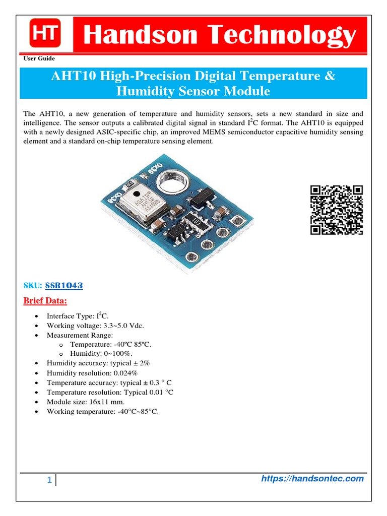 AHT10 | PDF | Arduino | Computing