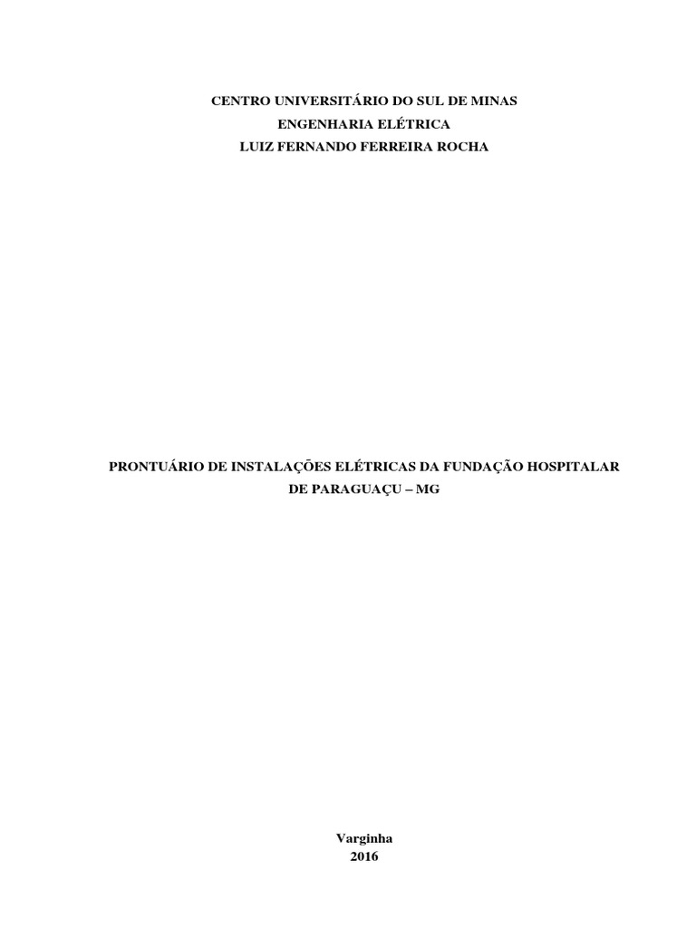 Tcc Luiz Fernando Ferreira Rocha Engenharia Elétrica Pdf