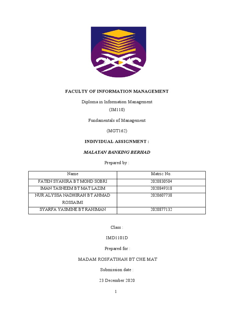 MGT 162 GROUP ASSIGNMENT SYARFA IMAN FATEN ALYSSA PDF PDF | Download Free PDF | Economies ...