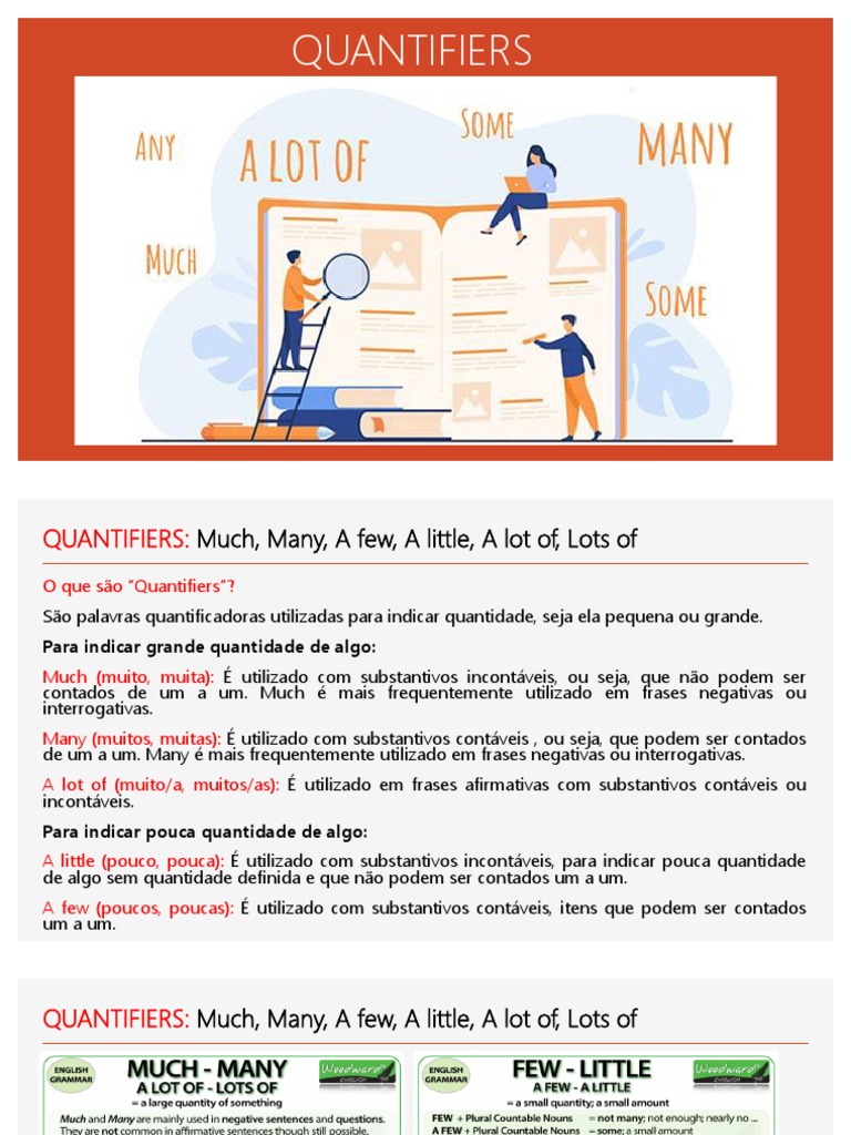 Uso de Quantifiers em Inglês | PDF