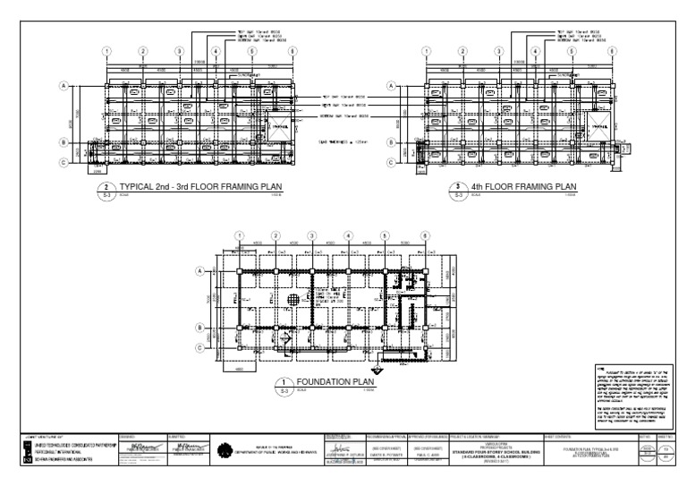 Typical 2Nd - 3Rd Floor Framing Plan 2 4Th Floor Framing Plan 3 | PDF
