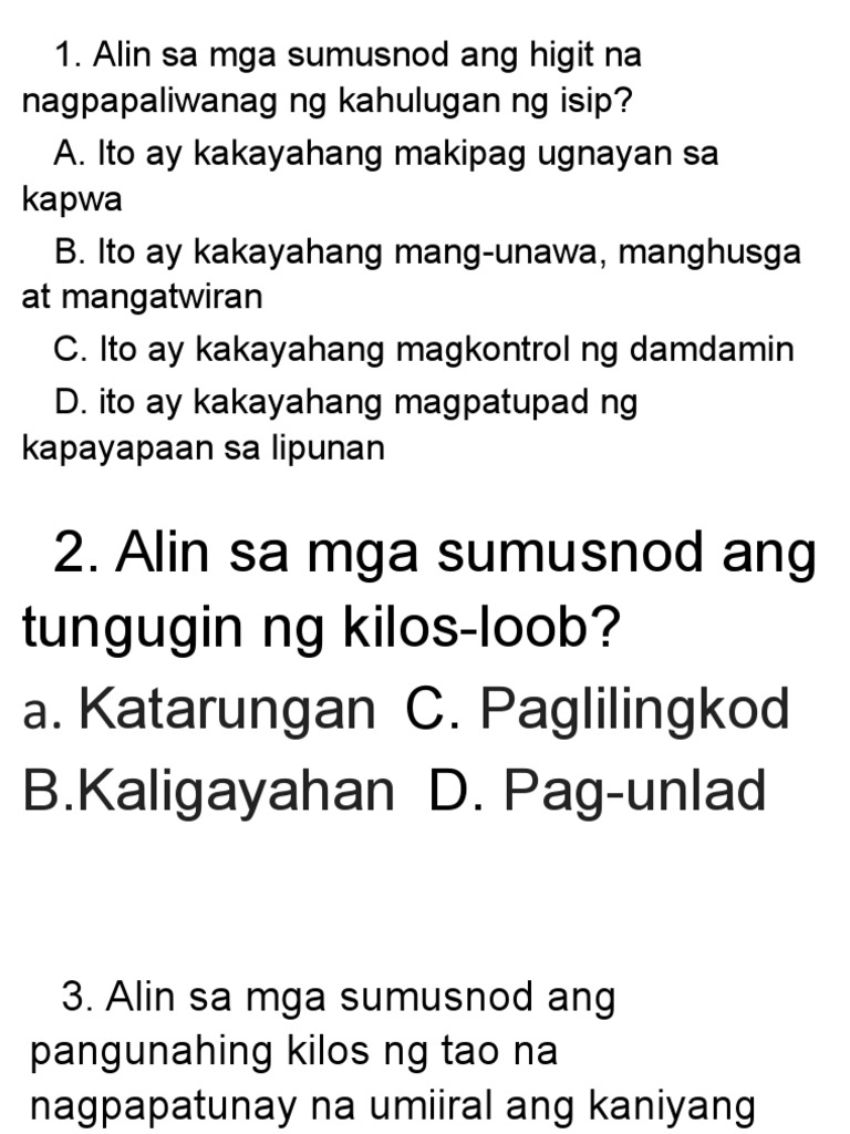 Esp Summative q2 | PDF