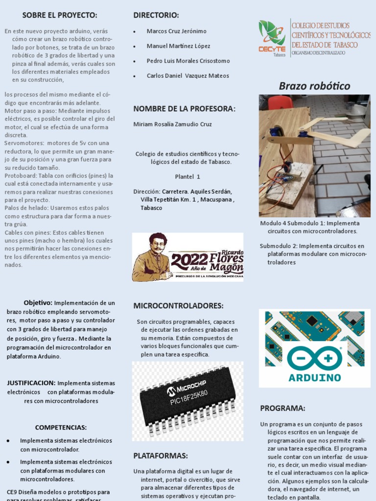 Triptico Arduino 2 | PDF | Programa de computadora | Programación