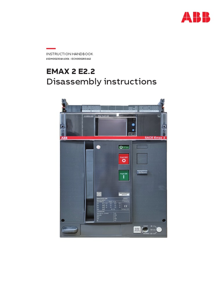 1SDH002304A1001 - Disassembly Instructions Emax 2 E2.2 | PDF ...