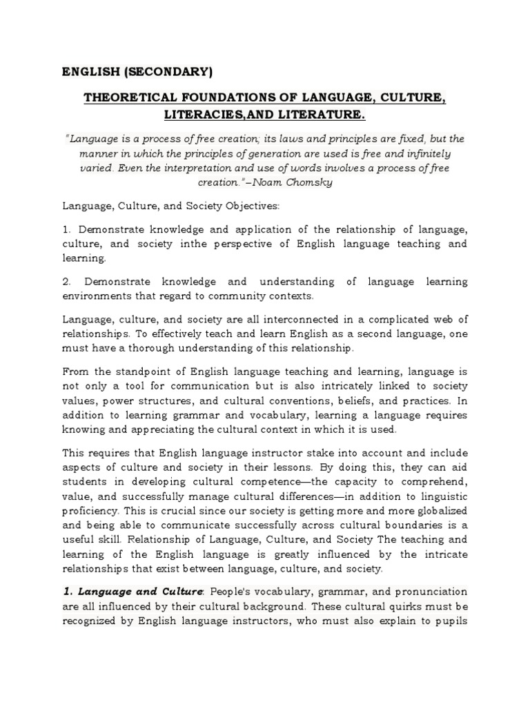 Language, Culture and Society | PDF
